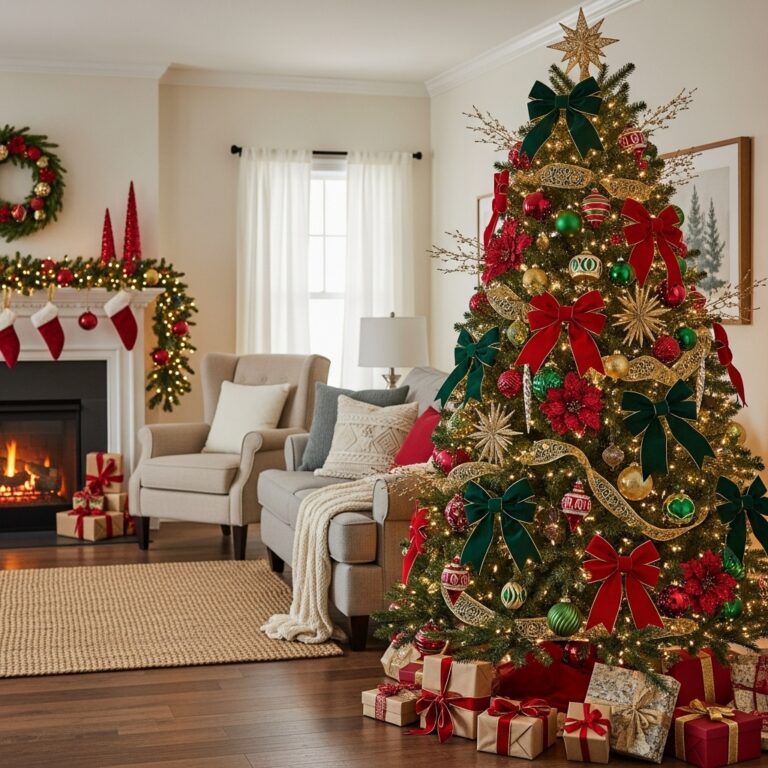 34 Traditional Christmas Tree Decorating Ideas You’ll Love